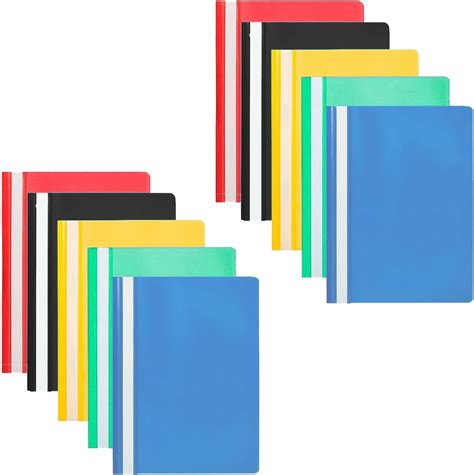 10pcs A4 Plastic Walletfolders For Paperwork A4 Plastic Folders A4