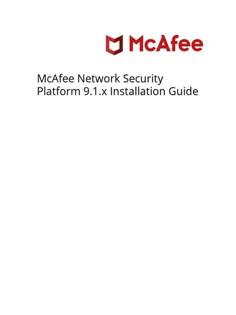 Mcafee Network Security Platform 9 1 X Installation Guide 1 19 2022 Pdf Port Computer