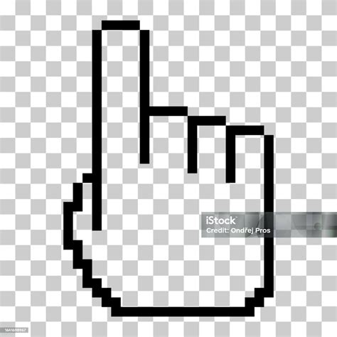 Mouse Cursor Pixel Icon Web Click Symbol Computer Pointer Vector