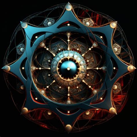 Exploring The Intricate Beauty Of Geometrical Fractal Patterns Premium Ai Generated Image