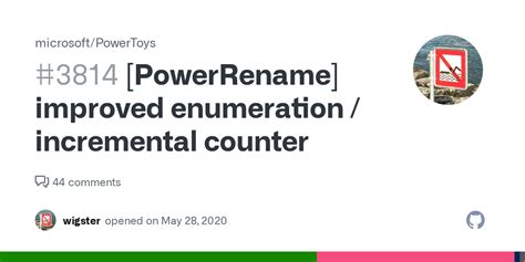 Powerrename Improved Enumeration Incremental Counter · Issue 3814