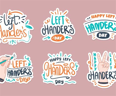 Happy Left Handers Sticker Set