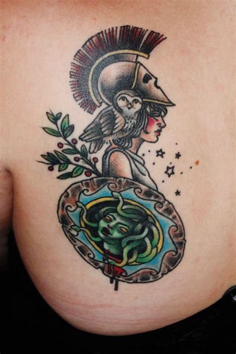 This Is My Athena Tattoo I Love Her Stories So I Incorporated All Of