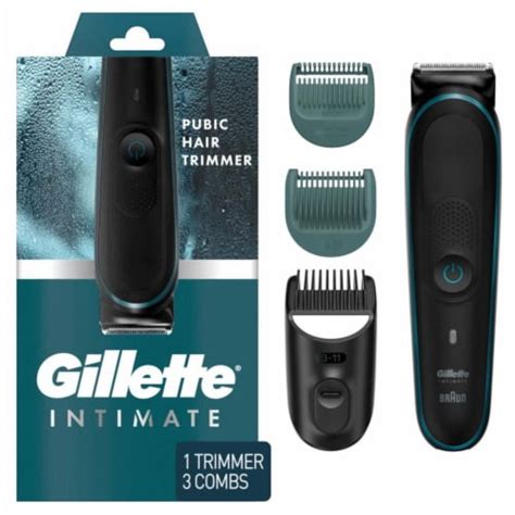Mens Gillette Intimate Electric Pubic Hair Trimmer Waterproof Body