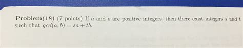 Solved If A And B Are Positive Integers Then There Exist Chegg