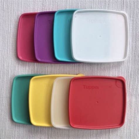 Tupperware Square Round Lid Old School Square Round Seal Shopee Singapore