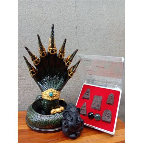 พญานาค7เศียร5นิ้ว ชุดเบญจภาคี พระพิฆเนศ3นิ้ว แร่เหล็กน้ำพี้ Shopee Thailand