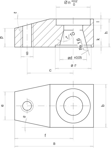 Medium Clamping Arm Rod With 110 Taper For Swing Clamp Size 11