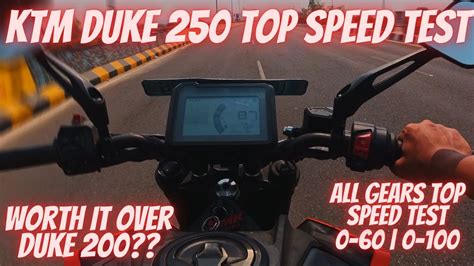 Ktm Duke 250 Top Speed Test Acceleration Test Performance Test