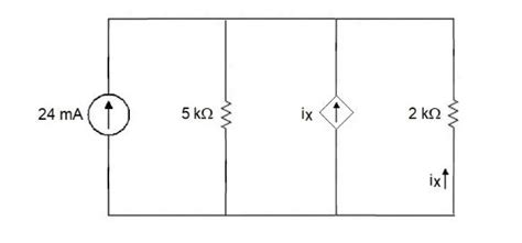 Solved In The Illustrated Circuit Find The Value Of Ix Chegg