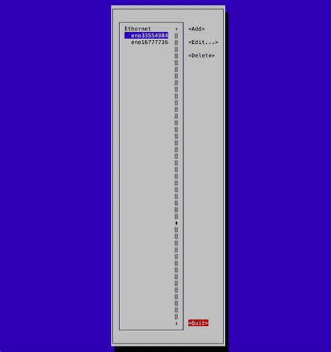 Networkmanager 使用方法（nmtui編） Server