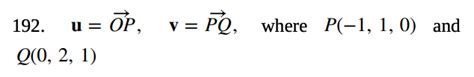 solved in the following exercises vectors u and v are