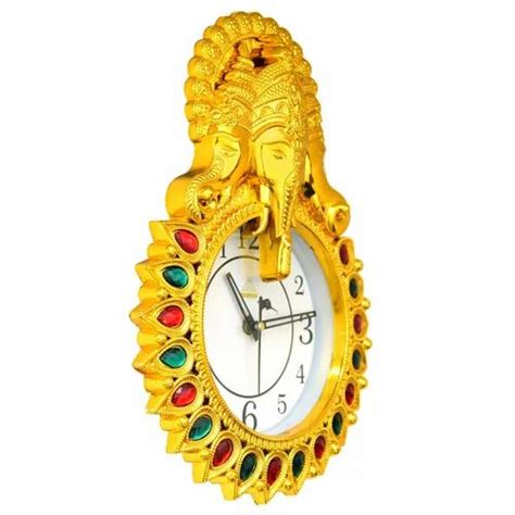 Analog Lord Ganesha Shape Wall Clock Size 16x14 Hxw Inch At ₹ 140