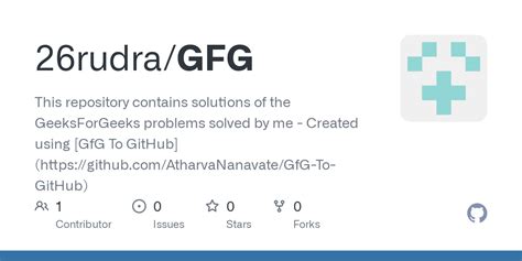 Github 26rudragfg This Repository Contains Solutions Of The