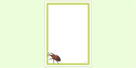 Free Bug Page Border Page Border Twinkl Twinkl