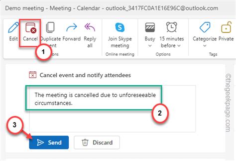 How To Cancel A Meeting In Microsoft Outlook