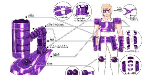 聖闘士星矢 顕微鏡星座の聖衣分解装着図＆設定 鳳川七星のイラスト Pixiv