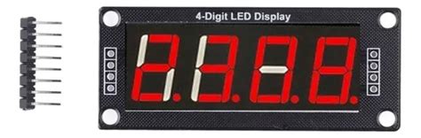 led segment digital display module 4pcs 4 bits 7 segments mercadolivre