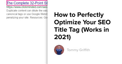 How to Perfectly Optimize Your SEO Title Tag (Works in 2024)