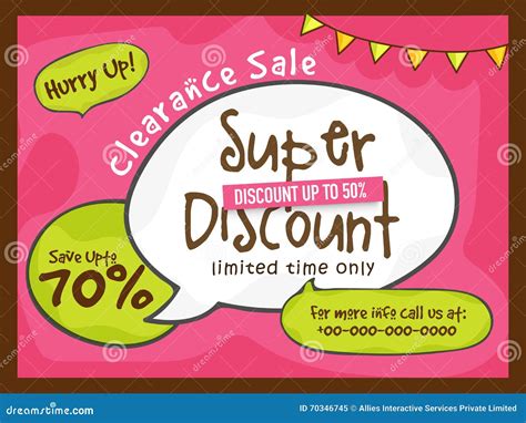 Sale Poster Banner Or Flyer Design Stock Illustration Illustration