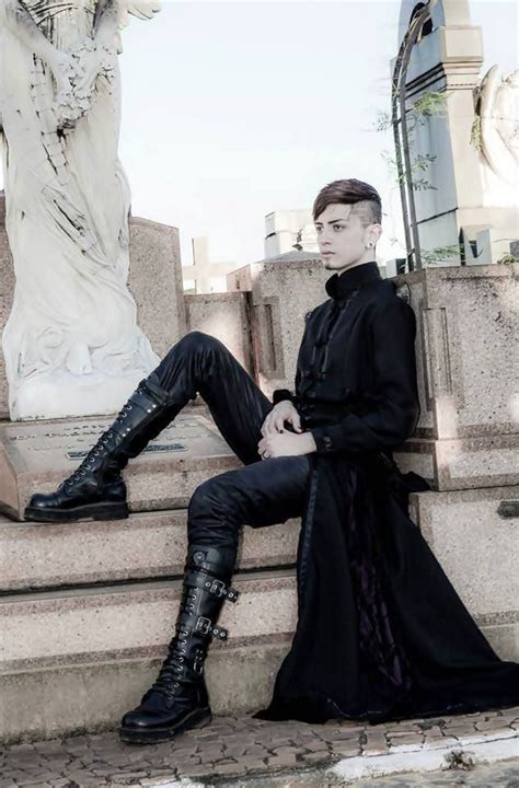 Vivid Victorian Gothic Aesthetic Outfit Men Male Fashion