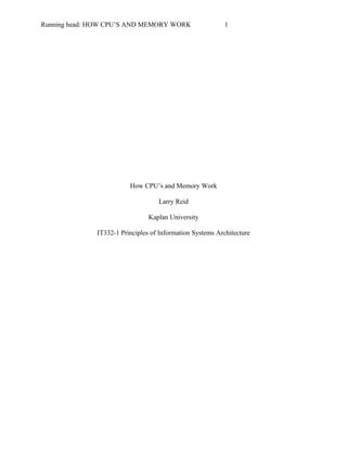 How Cpus And Memory Work Pdf