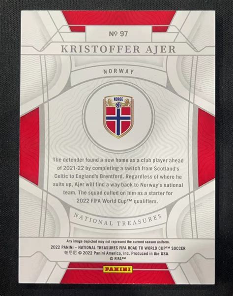 2022 National Treasures Kristoffer Ajer 【长安代卖】世界杯 国宝 挪威 新秀rc 克里斯托弗阿耶 新秀