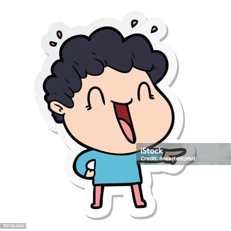 만화 행복 한 남자의 스티커 가지 식물 부위에 대한 스톡 벡터 아트 및 기타 이미지 가지 식물 부위 끈적거리는 낙서