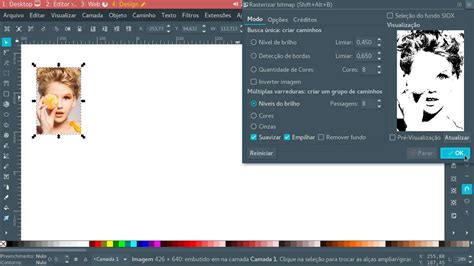Como Vetorizar Imagens No Inkscape