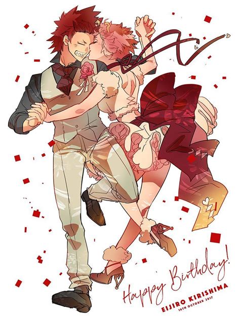 Eijiro E Mina Kirishima Dibujos Anime De Amor Parejas De Anime