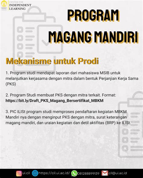 Program Magang Mandiri Center For Independent Learning Cil