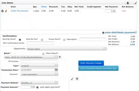 bluepay mobile payment processing netforum support