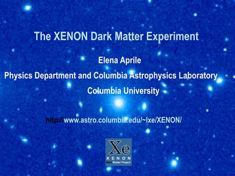 Ppt The Xenon Dark Matter Experiment Powerpoint Presentation Free