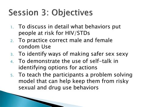 Ppt Safer Sex Skills Building An Evidence Based Intervention