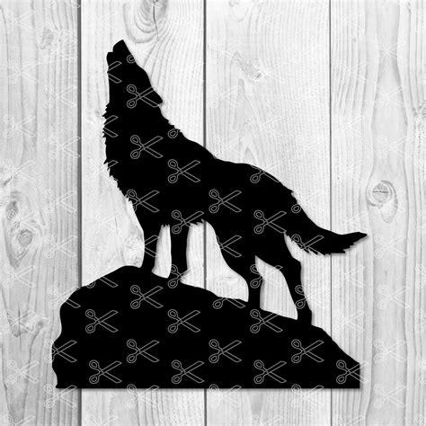 Wolf Svg Files Silhouettes Dxf Files Cutting Files Cr