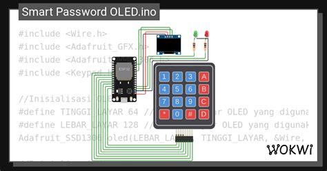 Smart Password OLED Ino Wokwi ESP32 STM32 Arduino Simulator