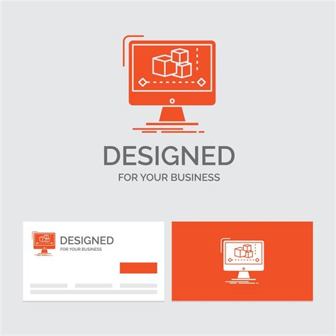business logo template for animation computer editor monitor