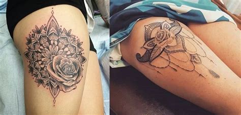 Fotos De Tatuagem De Rosas Na Coxa No Mundo Das Tatuagens A Hist Ria