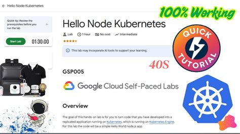 Hello Node Kubernetes Gsp005 Quick And Easy Guide Qwiklabs Arcade Youtube