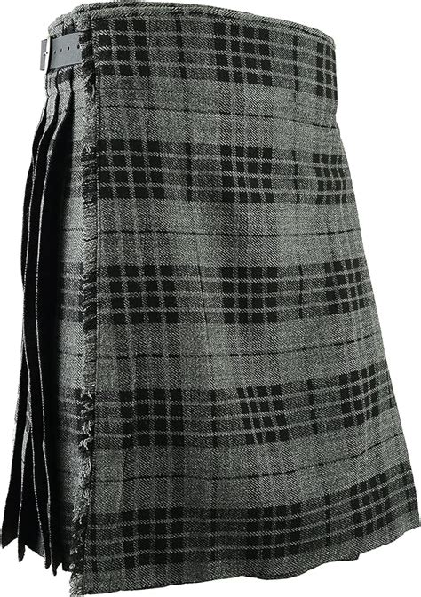 Schottischer Kilt Klassischer Rock Kleid Highland Grau Amazonde