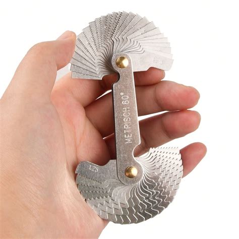 52pcs Screw Thread Pitch Cutting Gauge Tool Imperial 55 Degree Metric