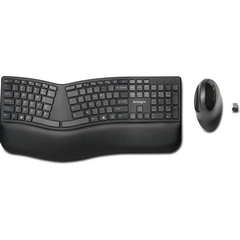 Kensington Pro Fit Ergo Wireless Keyboard And Mouse Black Usb
