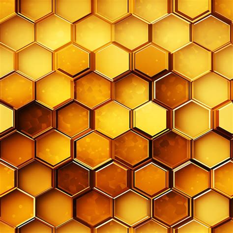 Premium Photo Honeycomb Texture Seamless Pattern