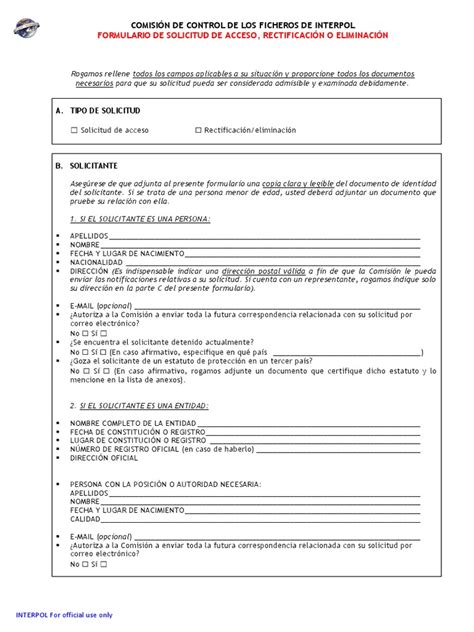 Access Deletion Request Form Esp 2023 Pdf