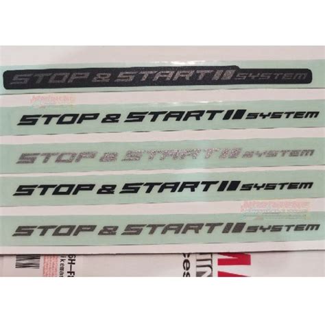 Stop And Start System Sticker Yamaha Genuine Shopee Philippines