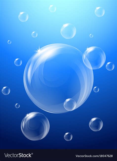 Background Design With Bubbles On Blue Royalty Free Vector