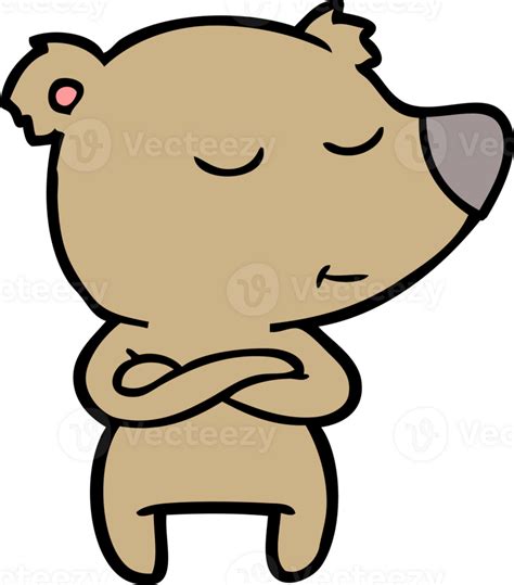 Contento Dibujos Animados Oso Dibujo 46994418 Png