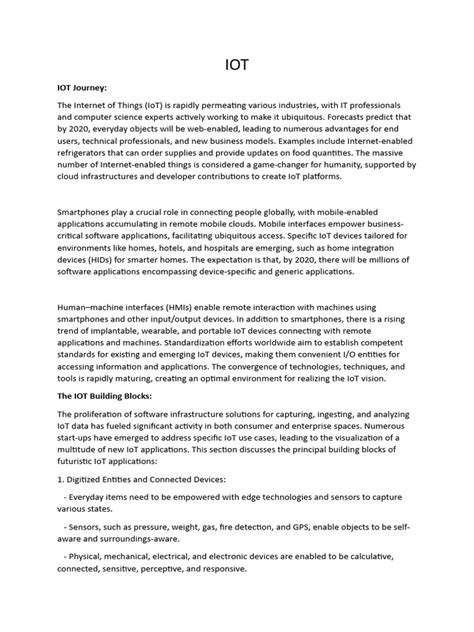 iot journey pdf internet of things cloud computing