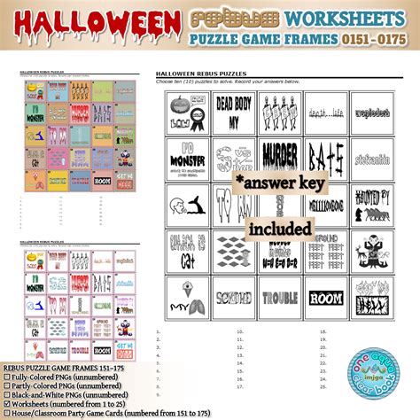 Halloween Rebus Puzzles