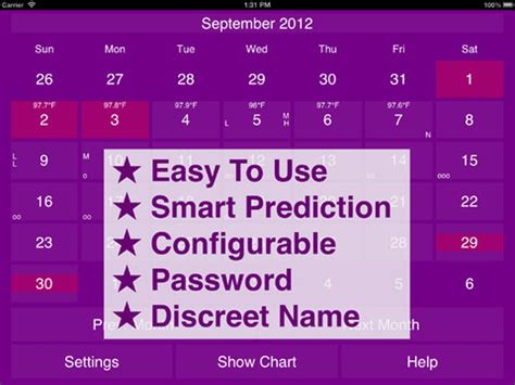 Iphone 용 Menstrual Period Tracker 다운로드
